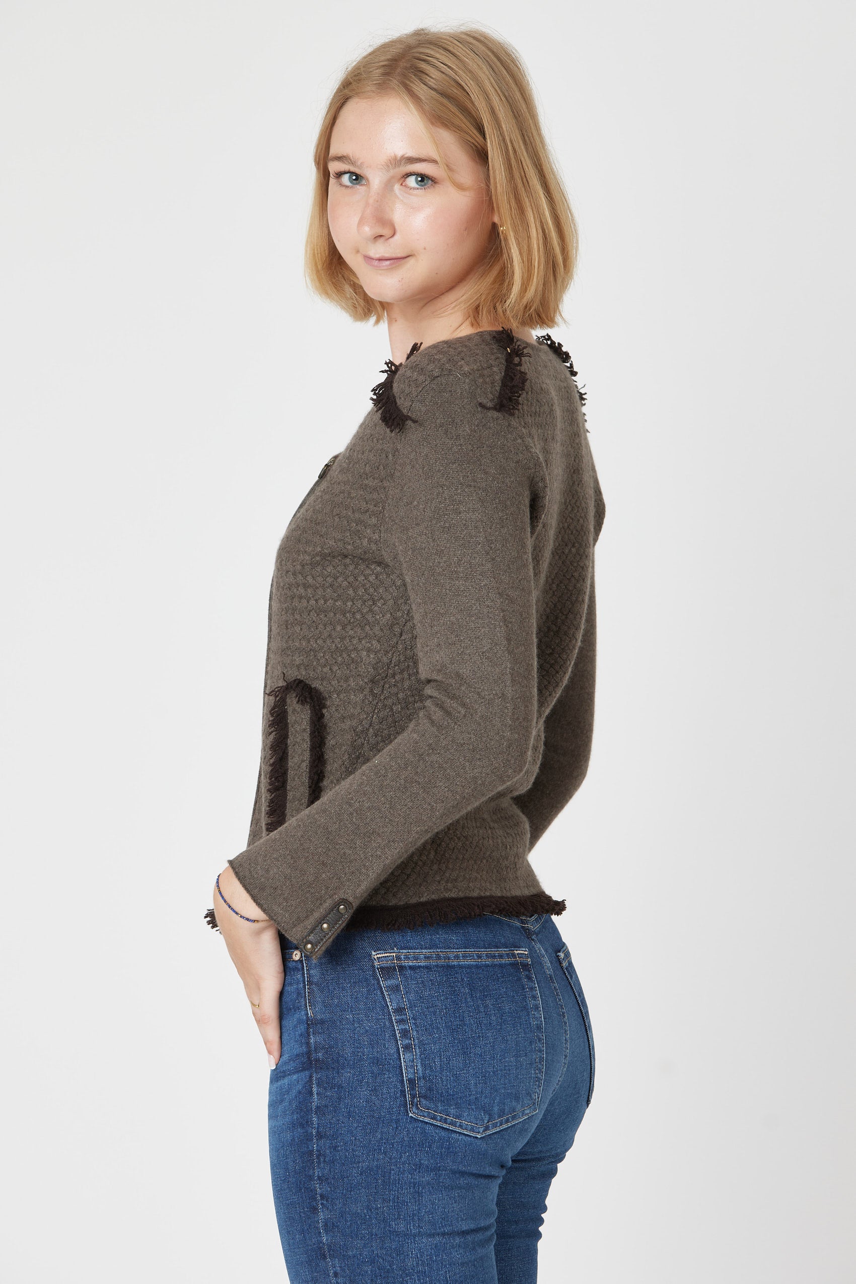 COCO Biker with Leather – Nuan Cashmere